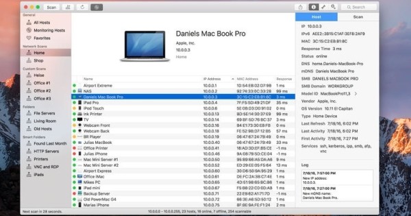 Network Radar cho Mac 2.2.3 - Tiện ích quản lý hệ thống mạng chuyên nghiệp
