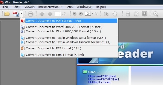 Word Reader - Phần mềm đọc file doc, docx...