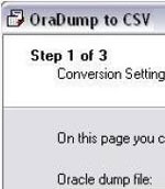 OraDump to CSV - Chuyển đổi file dump Oracle sang CSV - Download.com.vn