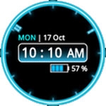 Glowing Neon Clock Widget For Android - Widget đồng hồ tuyệt đẹp