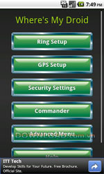 Wheres My Droid for Android - Theo dõi thiết bị Android - Download.com.vn