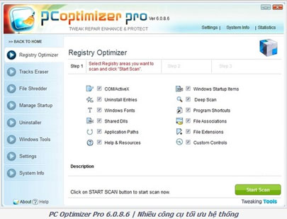 PC Optimizer Pro 6.2.4.5 - Khôi phục và tối ưu hóa hệ thống - Download ...