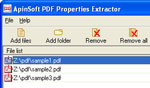 ApinSoft PDF Properties Extractor - Download.com.vn