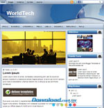 WorldTech - Mẫu blog chủ đề công nghệ miễn phí - Download.com.vn