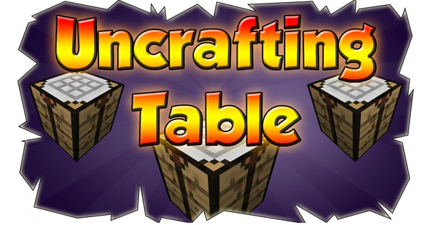 Uncrafting Table Mod - Mod phục hồi item đã chế tạo thành tài nguyên ...