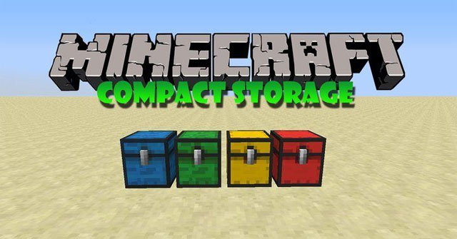 Compact Storage Mod - Mod chế tạo balo, rương chứa đồ trong Minecraft