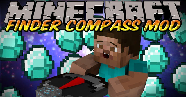 Finder Compass Mod - Mod nâng cấp la bàn tìm kim cương, quặng quý hiếm