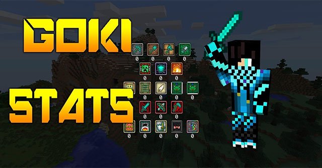 Goki Stats Mod - Mod nâng cấp kỹ năng nhân vật cho Minecraft