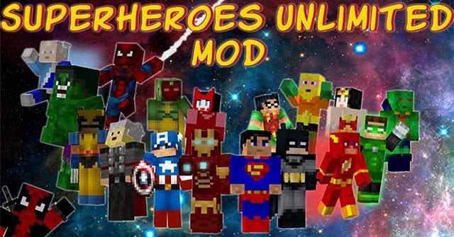 SuperHeroes Unlimited Mod - Mod siêu anh hùng Marvel cho Minecraft