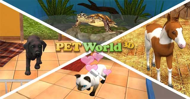 Pet World 3D cho Android 4.9 - Game mô phỏng cứu hộ động vật chân thực