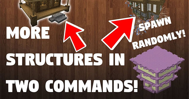 More Structures Command Block - Khối lệnh công trình mới cho Minecraft