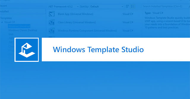 Windows Template Studio 3.0.19038.1 - Công cụ lập trình ứng dụng UWP ...