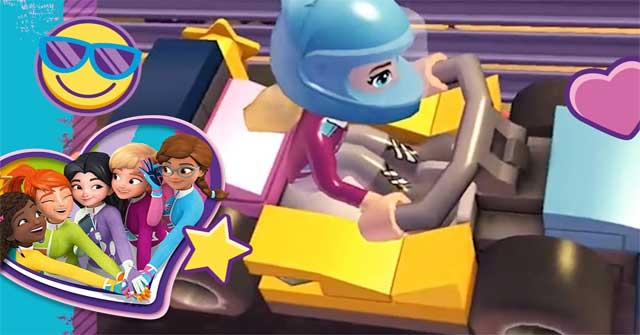 LEGO Friends cho Android 1.3.2 - Game đua xe trong thế giới LEGO