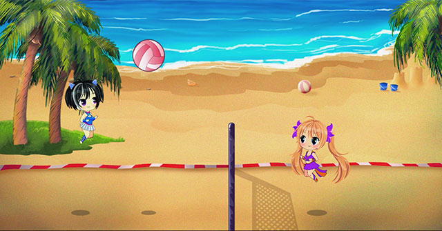 Chibi Volleyball - Game bóng chuyền bãi biển đồ họa Anime - Download.com.vn