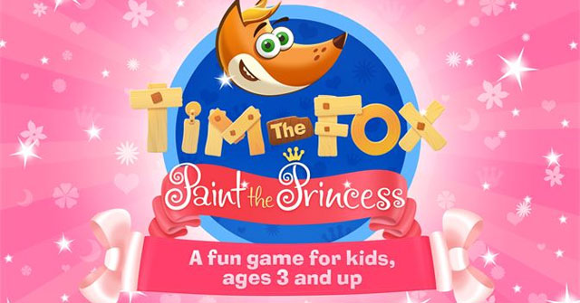 Tim the Fox - Paint the Princess - Game tô màu công chúa cùng chú cáo Tim