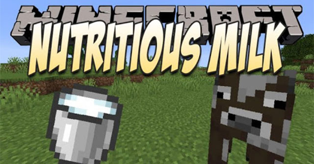 Nutritious Milk Mod - Minecraft Mod tăng giá trị dinh dưỡng cho sữa bò