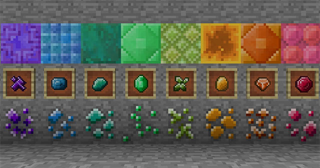 Gems and Crystals Mod - Minecraft Mod đá quý, công cụ, áo giáp cực mạnh