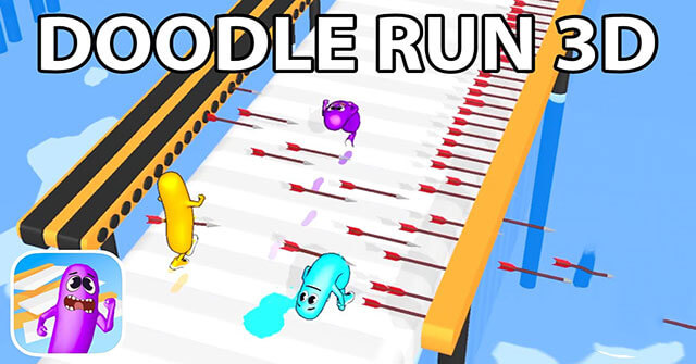 Doodle Run 3D cho iOS 0.6 - Game chạy vượt chướng ngại vật hài hước