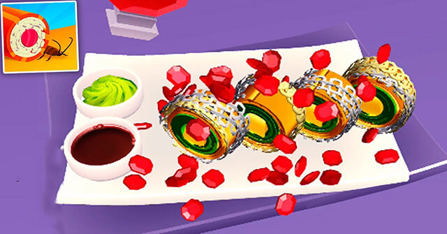 Sushi Roll 3D cho Android 1.0.34 - Game mô phỏng cuộn sushi vui nhộn