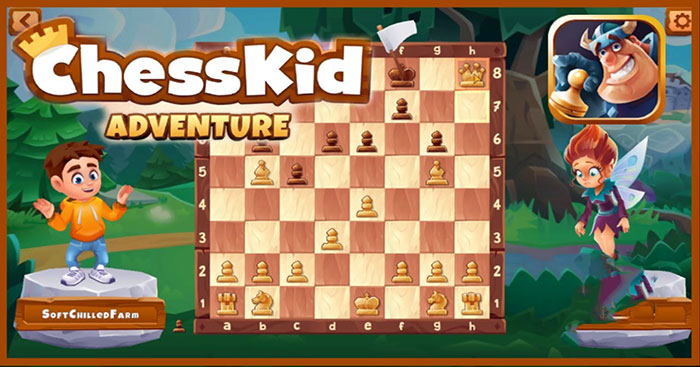 ChessKid Adventure cho Android 1.4 - Game Bé học chơi cờ vua vui nhộn
