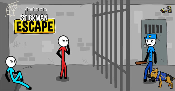 Stickman Escape cho Android 1.0.2 - Game người que vượt ngục hài hước