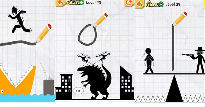 Draw 2 Save cho iOS 1.0.4 - Game vẽ để cứu stickman vui nhộn