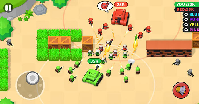 Tank Squad Battle cho Android 1.0.0 - Game bắn tăng độc đáo, vui nhộn