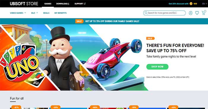 Ubisoft Store - Web bán game PC quốc tế - Download.com.vn