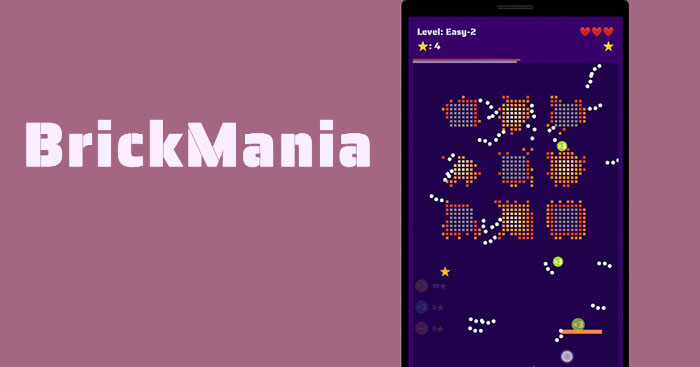 Brick Mania cho Android 6.1.0 - Game arcade bắn bóng phá gạch vui nhộn