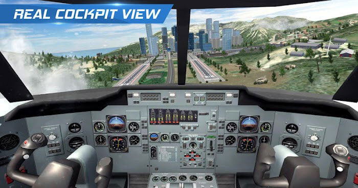 Airplane Flight Pilot cho iOS 1.1.2 - Game mô phỏng lái máy bay chân thực