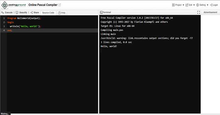 Online Pascal Compiler - Công cụ lập trình Pascal online - Download.com.vn Online Pascal Compiler - Công cụ lập trình Pascal online - Download.com.vn