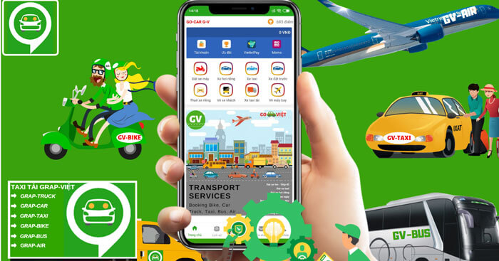 Grap Việt cho Android 9.1 - Ứng dụng đặt xe công nghệ - Download.com.vn