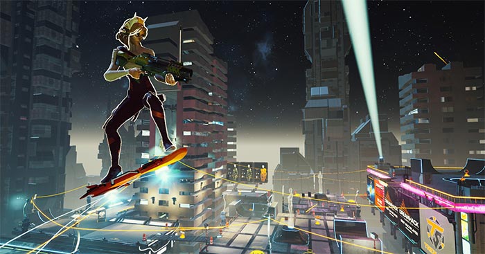 TrickShot - Game lướt ván bắn súng liên hành tinh - Download.com.vn