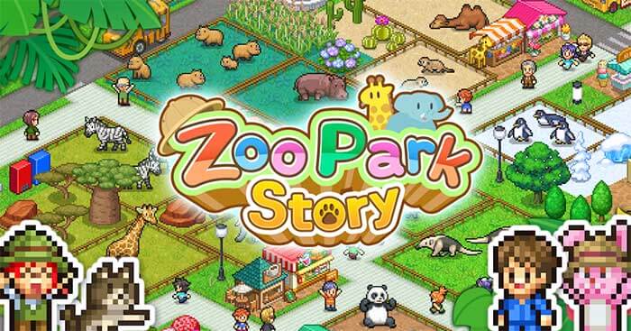 Zoo Park Story cho iOS 1.09 - Game mô phỏng xây dựng vườn thú pixel