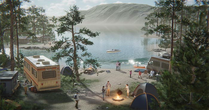 Camping Park Simulator - Game kinh doanh khu cắm trại trong mơ