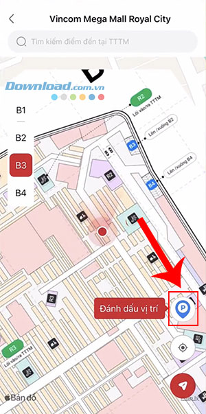Cách tìm vị trí đỗ xe tại Vincom bằng ứng dụng MyVincom - Download.com.vn