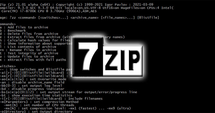 Download 7-Zip Beta: Nén và giải nén file RAR, ZIP, 7zip..