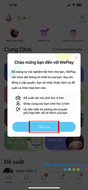 Hướng dẫn tham gia và chơi game trên WePlay - Download.com.vn