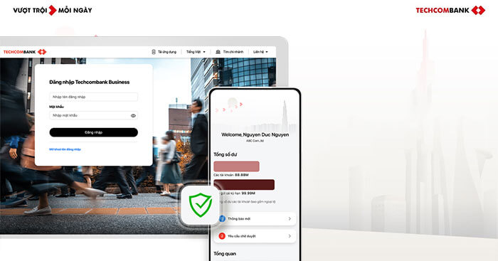 Techcombank Business - Ngân hàng Techcombank online cho doanh nghiệp