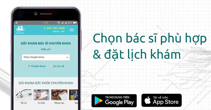 BookingCare cho Android 2.2.1 - Ứng dụng hỗ trợ đăng ký lịch khám online