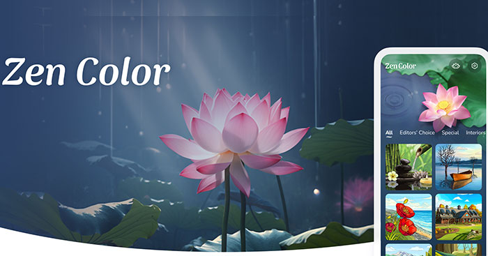Zen Color cho Android 1.45.11 - Game tô màu theo số độc đáo