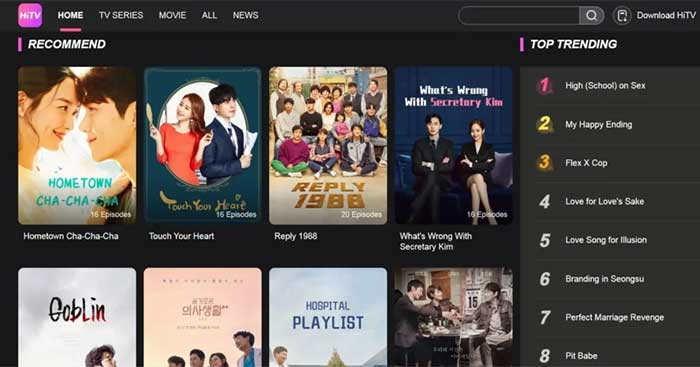 HiTV cho Android 4.7.0 - Xem phim và TV Show Hàn Quốc - Download.com.vn