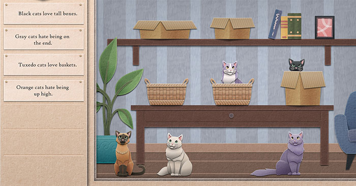 Einstein's Cats - Game tư duy logic dựa trên câu đố Einstein huyền thoại