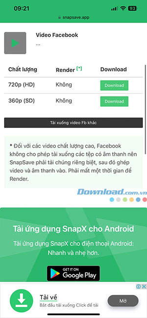Cách dùng SnapSave để tải video Facebook, Instagram - Download.com.vn