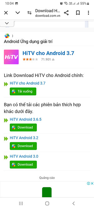 HiTV cho Android 4.1.0 - Xem phim và TV Show Hàn Quốc - Download.com.vn