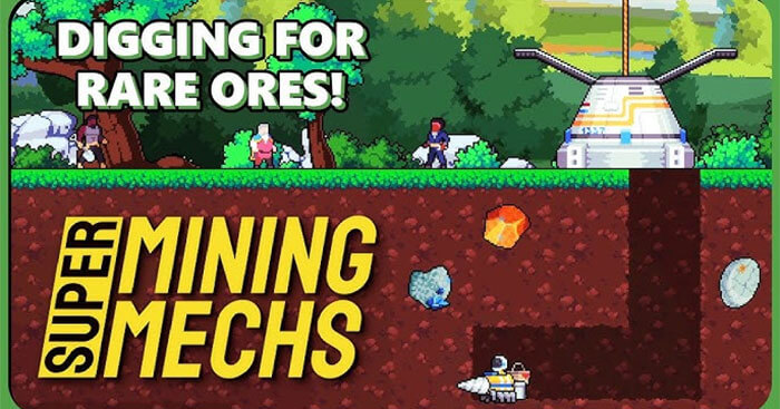 Super Mining Mechs - Game phiêu lưu đồ họa 2D pixel cổ điển - Download.com.vn