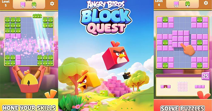 Angry Birds Block Quest cho Android 0.1.0 - Game xếp gạch cùng Angry Birds
