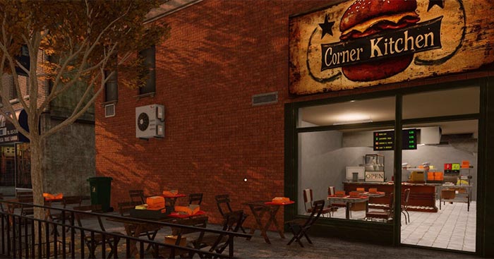 Corner Kitchen Fast Food Simulator - Game quản lý nhà hàng thức ăn nhanh