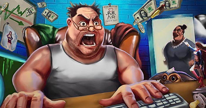 Nerd Simulator Early Access - Game hài đen Khủng hoảng tuổi trung niên