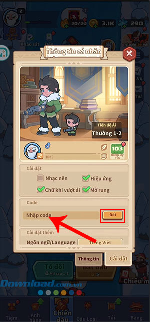 Tổng hợp code Tiểu Tuyết Lĩnh Chủ mới nhất và cách nhập - Download.com.vn